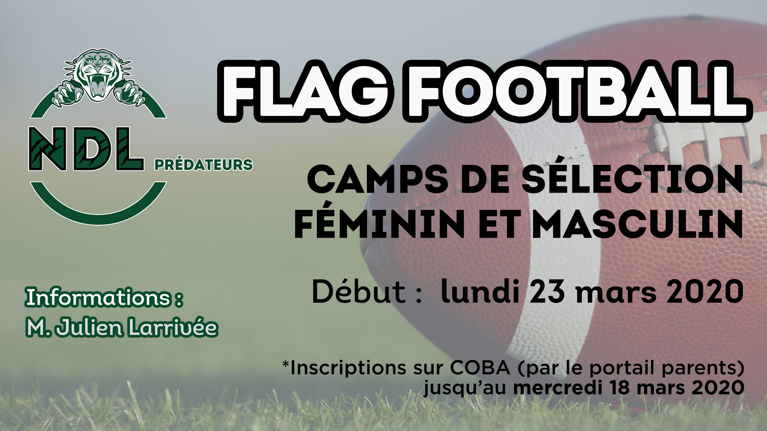 Flag Football | Prédateurs NDL